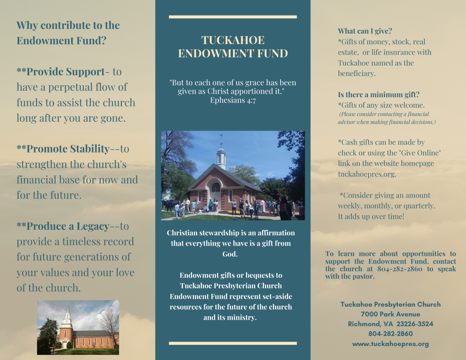 Endowment Fund - Tuckahoe Presbyterian Church